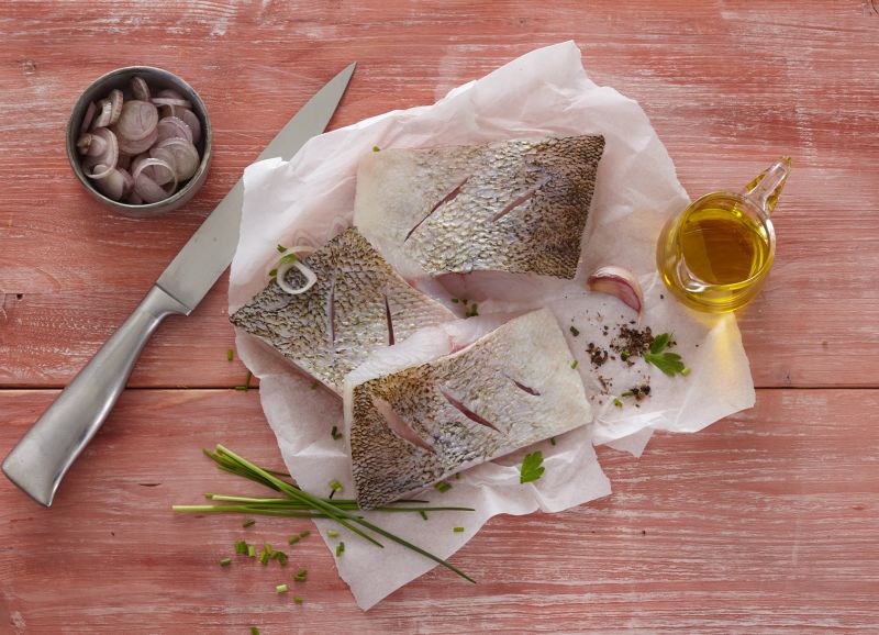 Skandi-Bowl mit Zander, Kürbisstampf und karamellisiertem Kohl