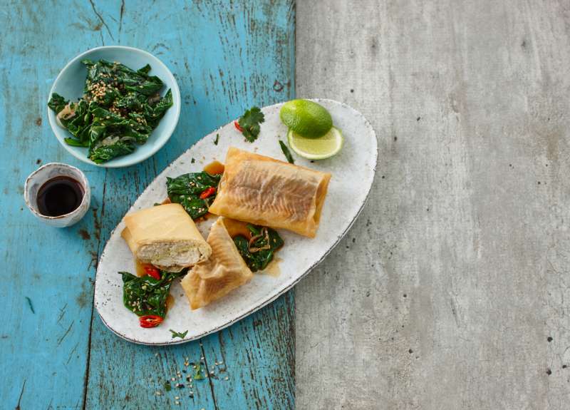 Forelle im Brickteig