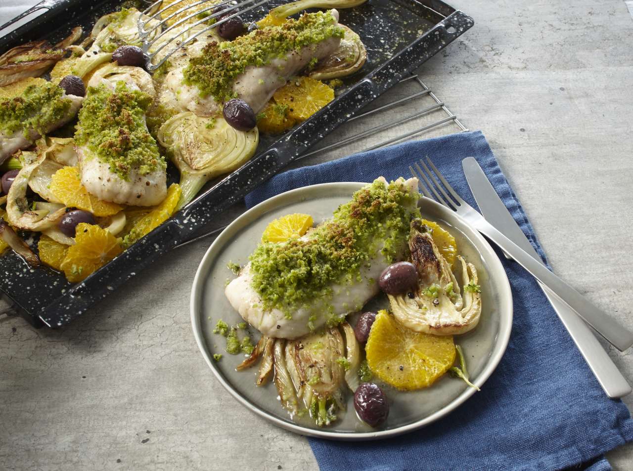 Rezept: Rotbarsch mit Fenchel aus dem Ofen